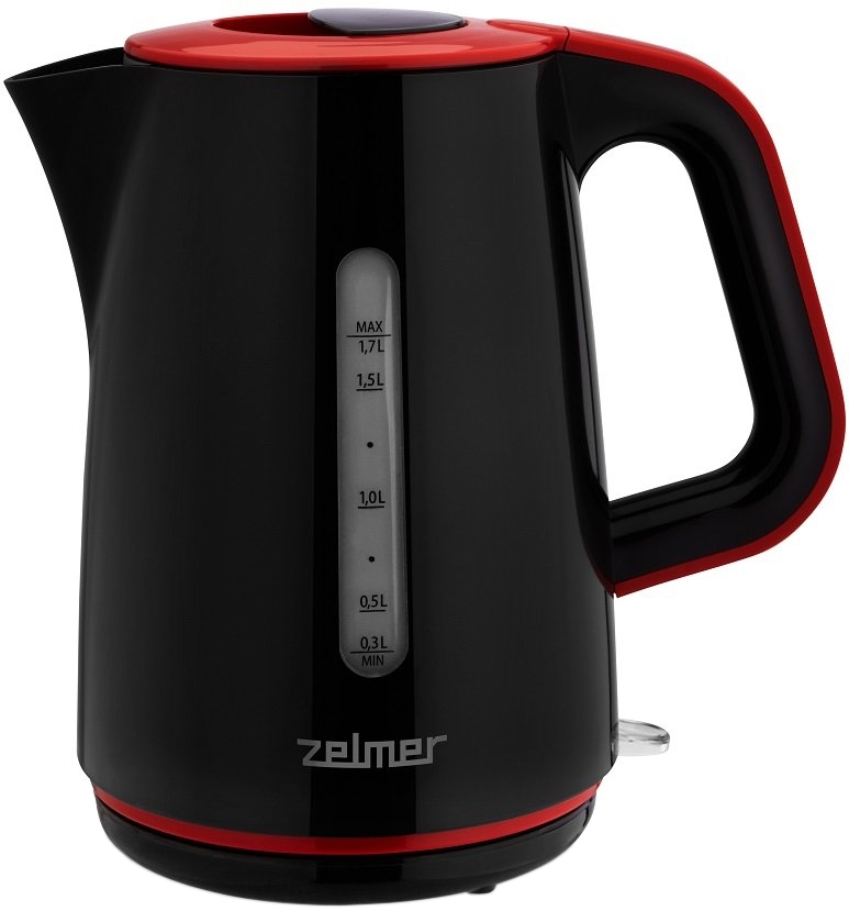 Чайник электрический Zelmer ZCK7620R 1.7 л черный, красный