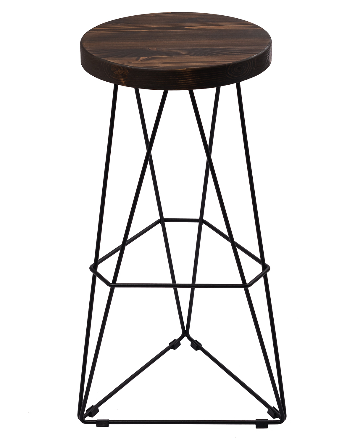 Барный стул ilwi MBL-W-SL-T-3-W/1/2 лофт круглый высокий для кухни и бара