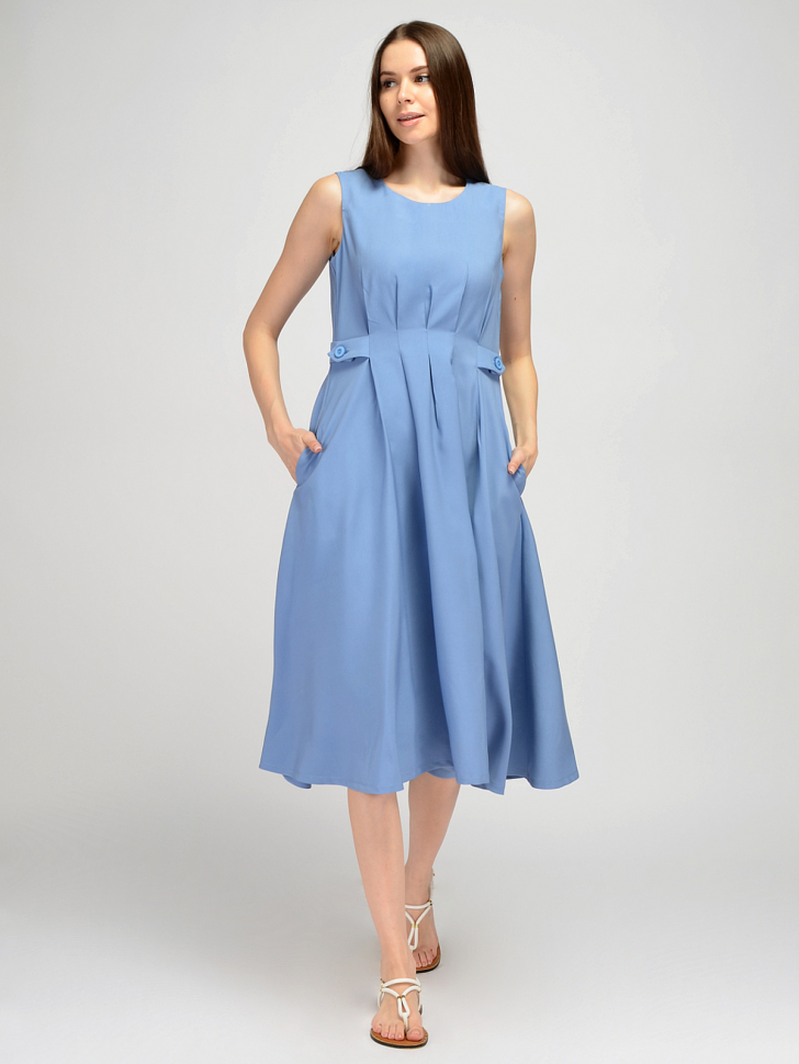 Платье женское Viserdi 10279 голубое 46 RU