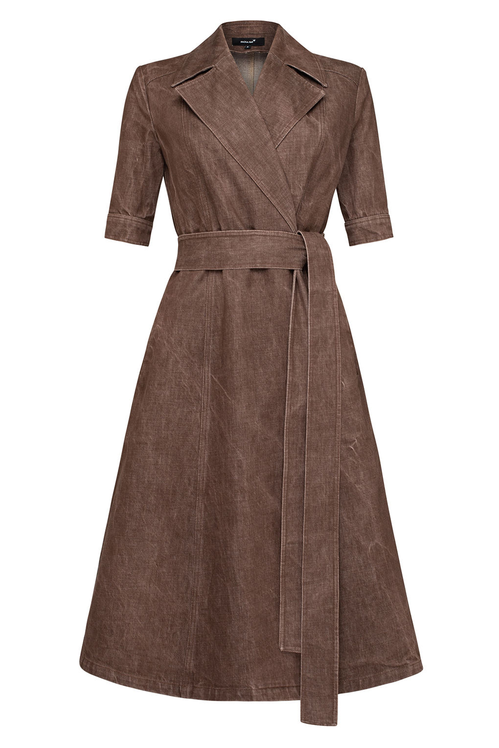 Платье женское PAOLA RAY PR120-3082 коричневое S