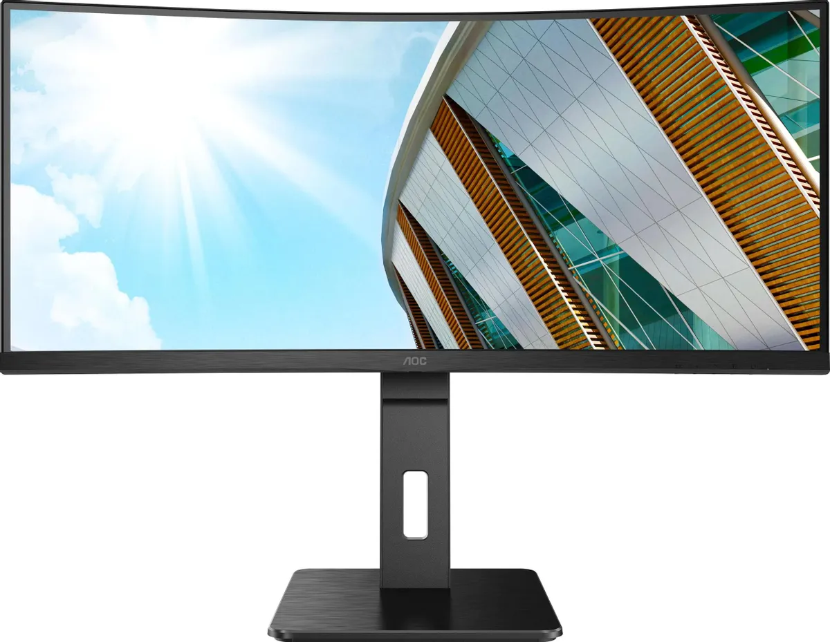 34" Монитор AOC CU34P2C черный 100Hz 3440x1440 VA