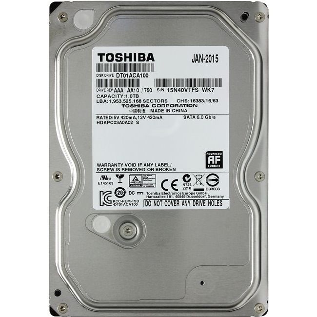 Жесткий диск Toshiba DT 1ТБ (DT01ACA100)