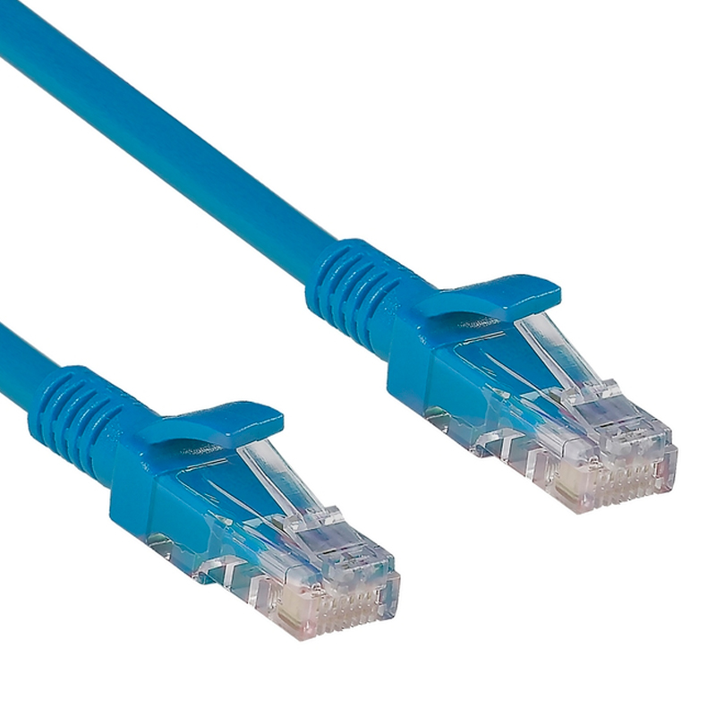 ExeGate Патч-корд UTP-RJ45-RJ45-5e-2M-BL, UTP, cat.5e, 2м, синий 241495