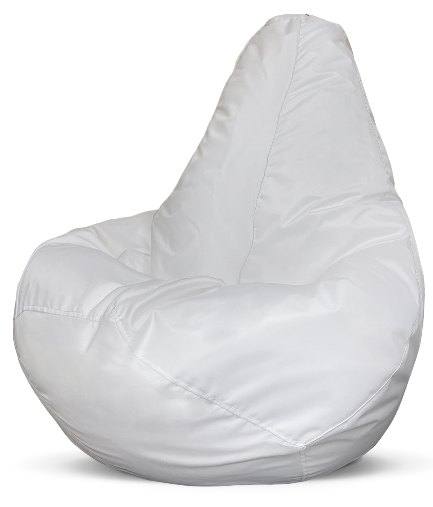 Кресло-мешок PUFLOVE пуфик груша, размер XXXXL, белый оксфорд