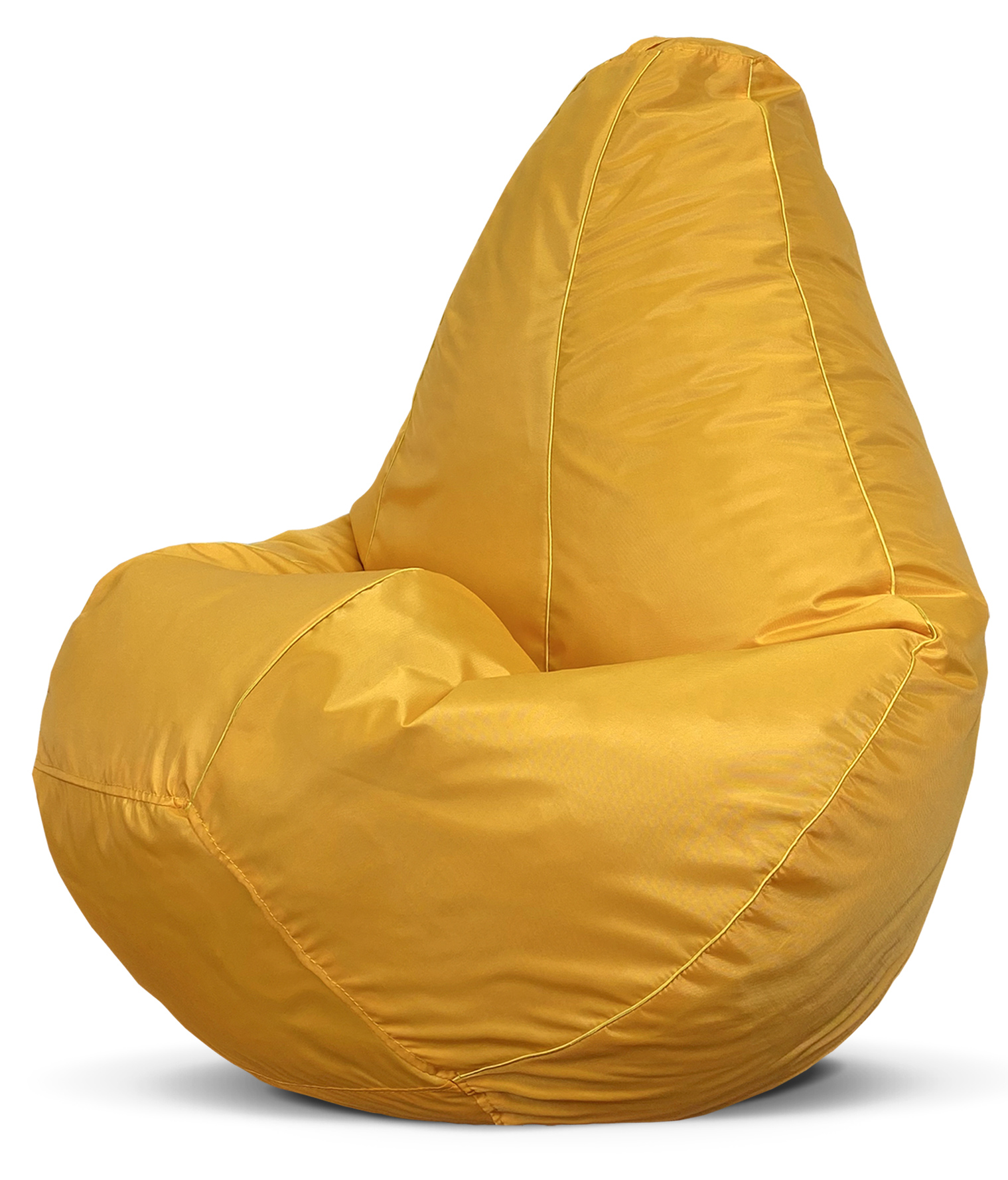 Кресло-мешок PUFLOVE пуфик груша, размер XXXXL, желтый оксфорд