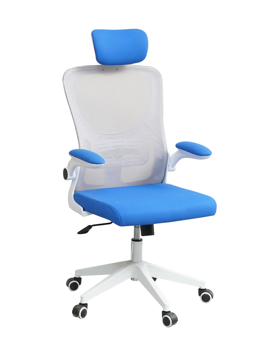 Кресло офисное компьютерное на колесиках, Стул игровой BYROOM Office COST, голубое