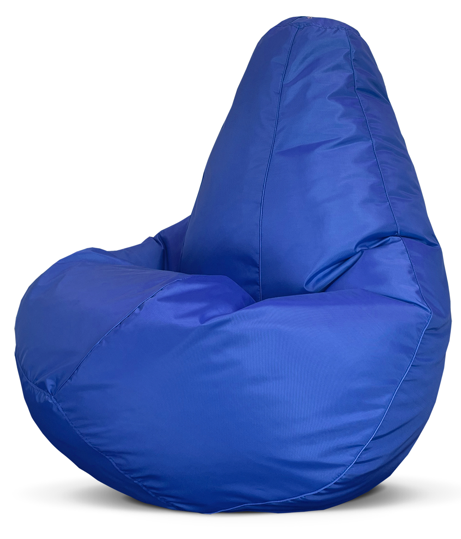 Кресло-мешок PUFLOVE пуфик груша, размер XXL, синий оксфорд
