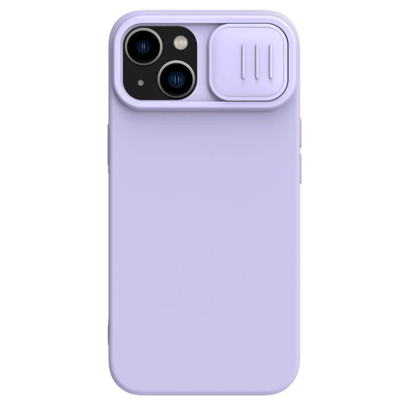 Накладка Nillkin CamShield Silky Magnetic Silicone Case для iPhone 14+ (сиреневый)