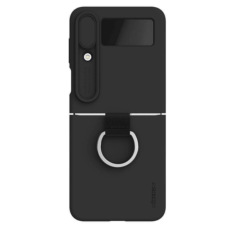 Накладка Nillkin CamShield Silky Silicone Case для Samsung Galaxy Z Flip 4 (черный)