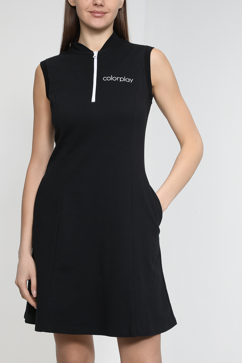 Платье женское COLORPLAY CP23035308 черное L
