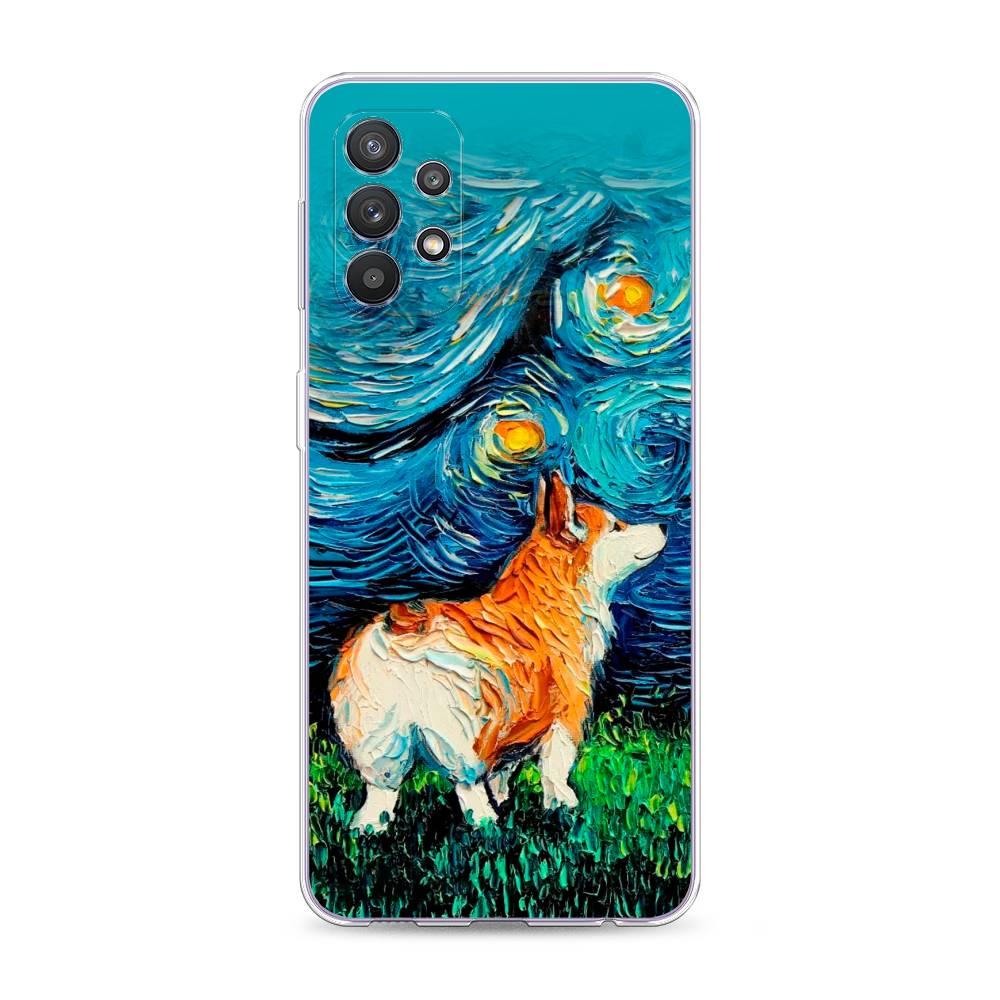 Чехол на Samsung Galaxy A32 "Корги звёздная ночь"