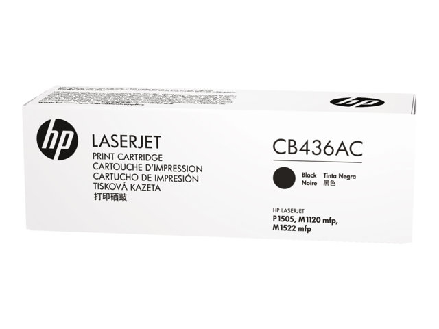 Картридж для лазерного принтера HP CB436AC (CB436AC) черный, оригинальный