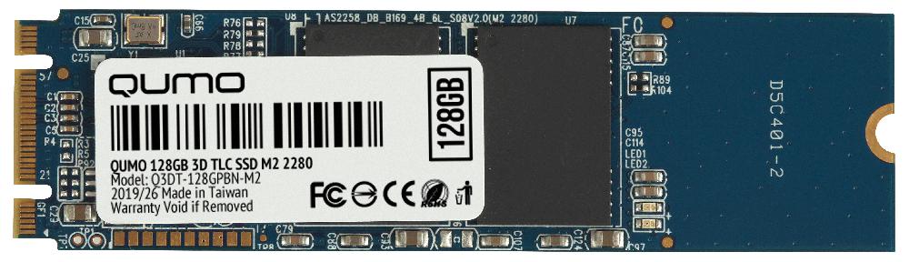 SSD накопитель QUMO Novation M.2 2280 128 ГБ (Q3DT-128GPBN-M2)