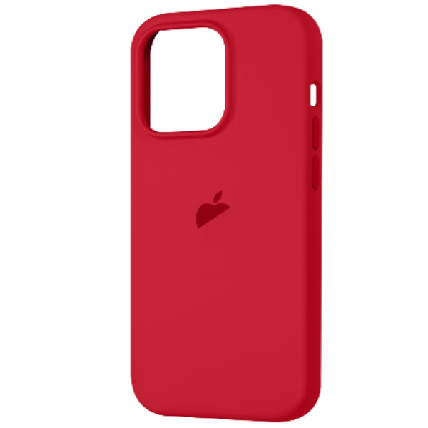 Чехол iPhone 14 Pro Silicon Case Red (MagSafe) c Logo, красный