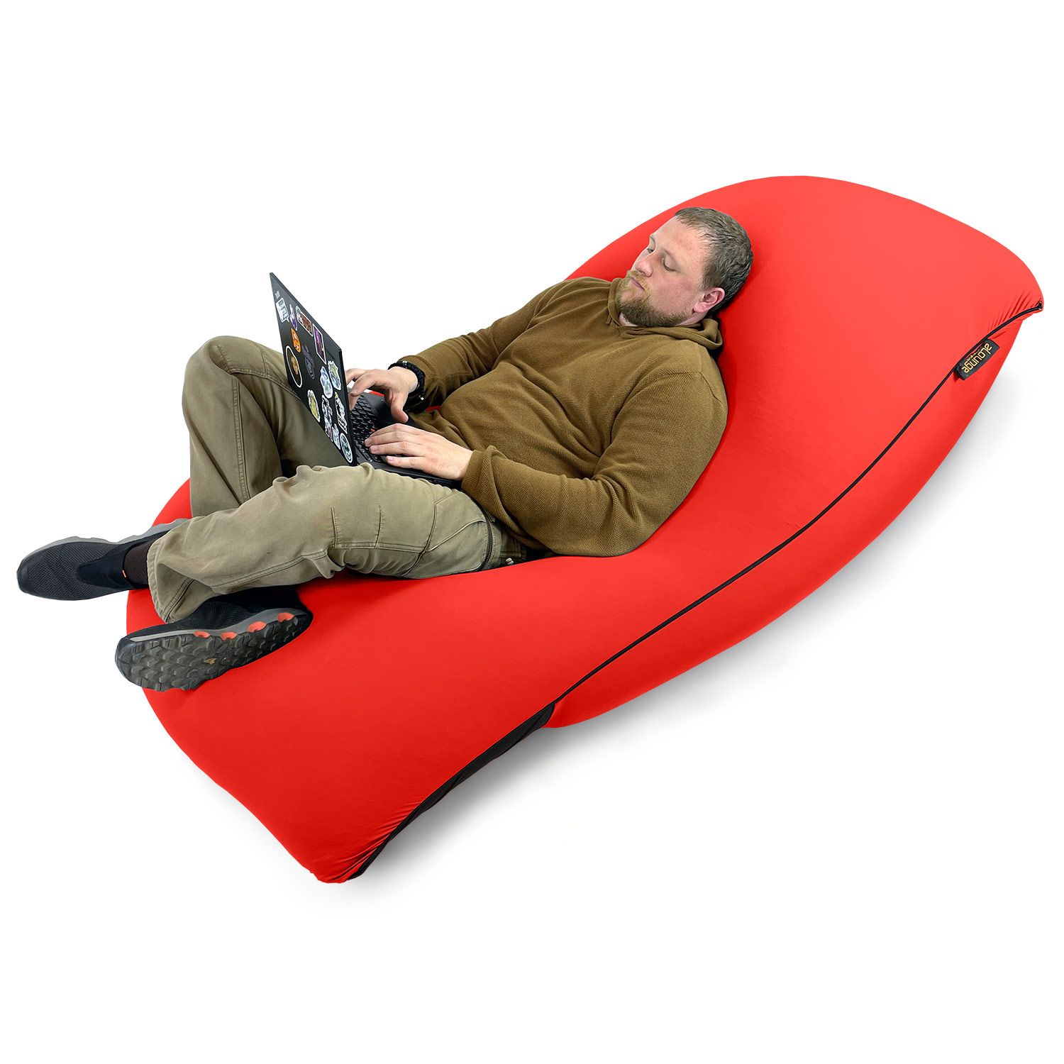Кресло "пластилин" для дома Ambient Lounge SNUGG, Roulette Red (красный)