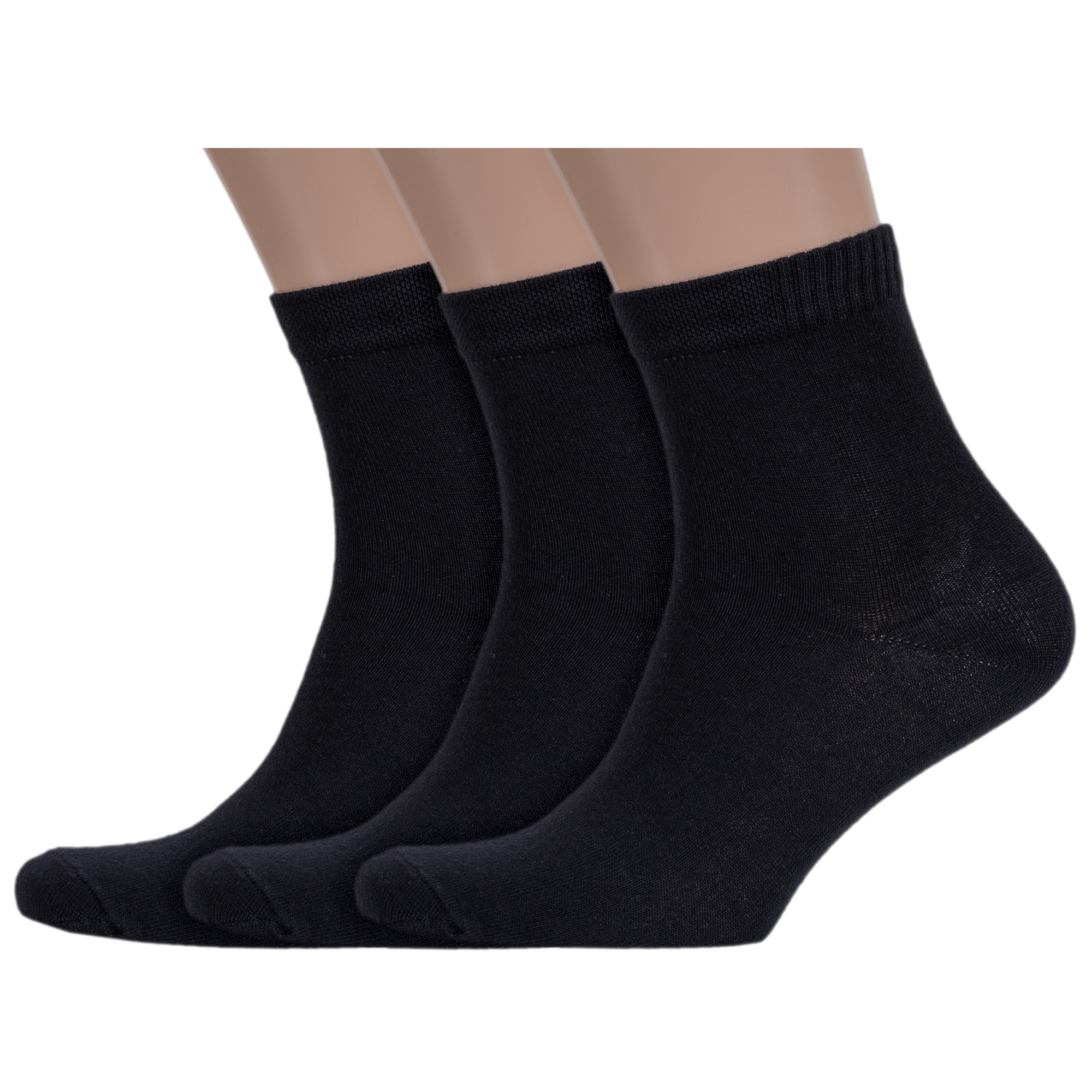 Комплект носков мужских VASILINA 3-3С4115 черных 23-25