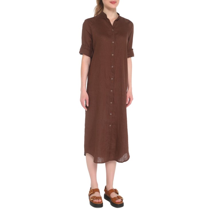 Платье женское Maison David MLY2117 коричневое S