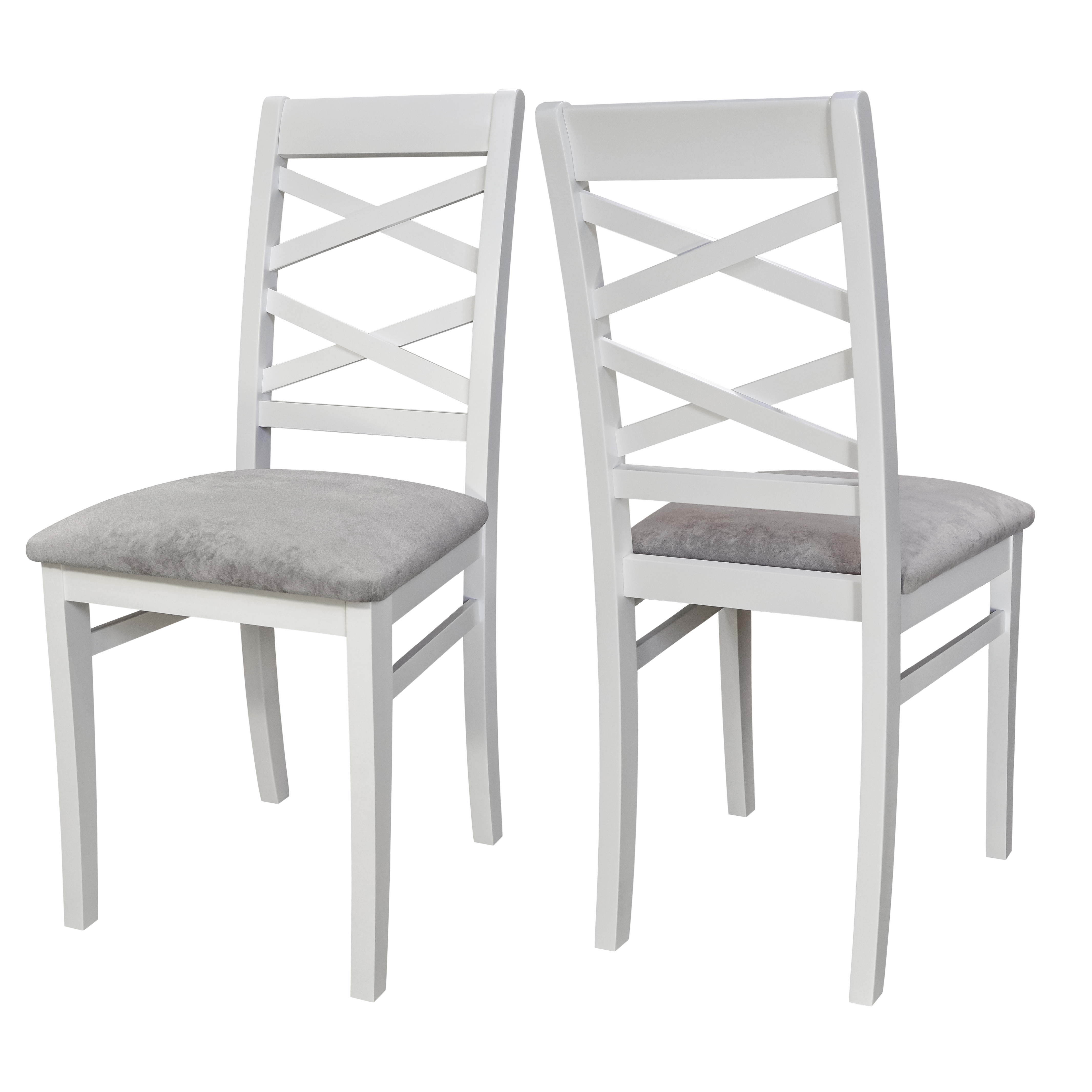 Комплект стульев Мебелик Араго 2 шт, белый, генезис