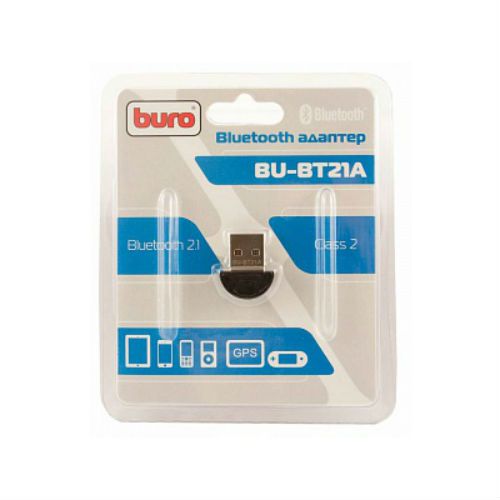 Bluetooth адаптер BURO BU-BT21A черный