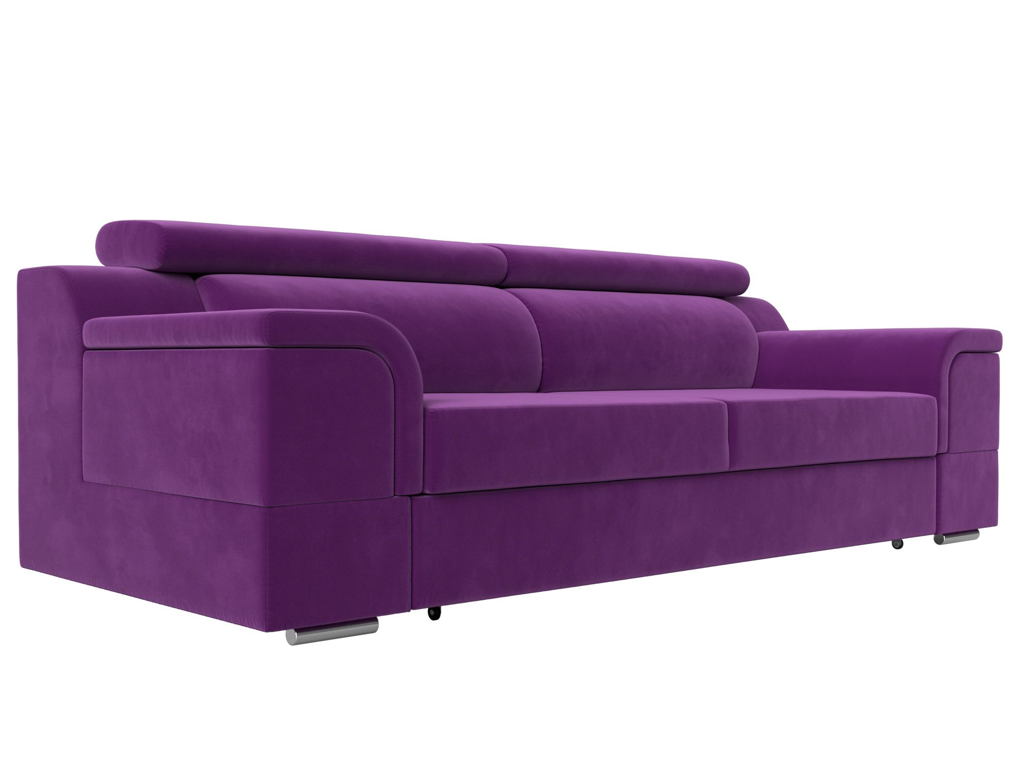 Прямой диван Лига Диванов Лига-003 232х100х102 см, фиолетовый
