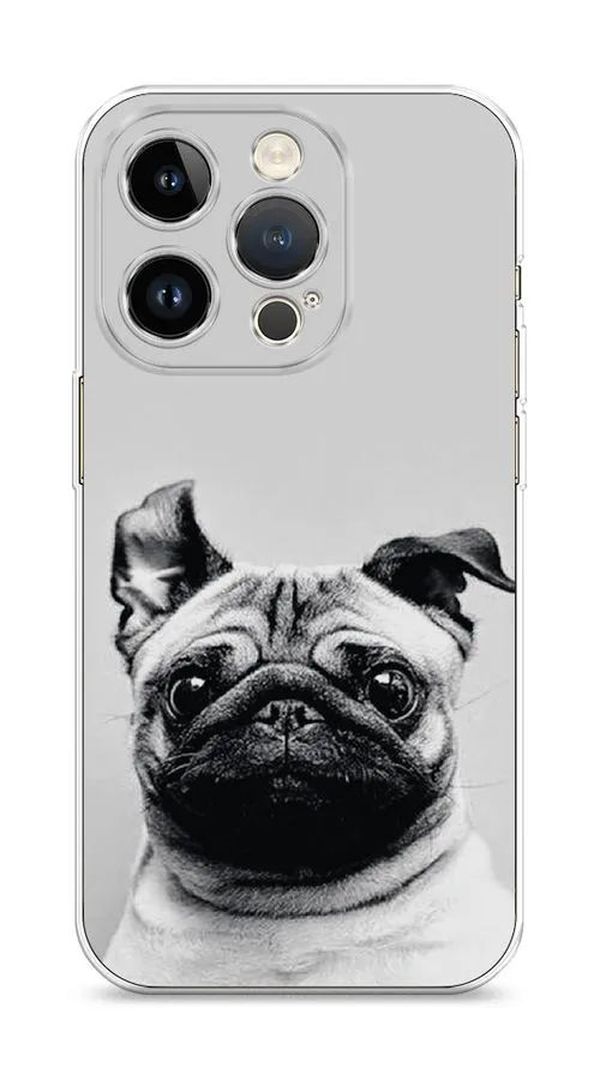 Чехол Awog на Apple iPhone 14 Pro / Айфон 14 Pro "Ушастый мопс"