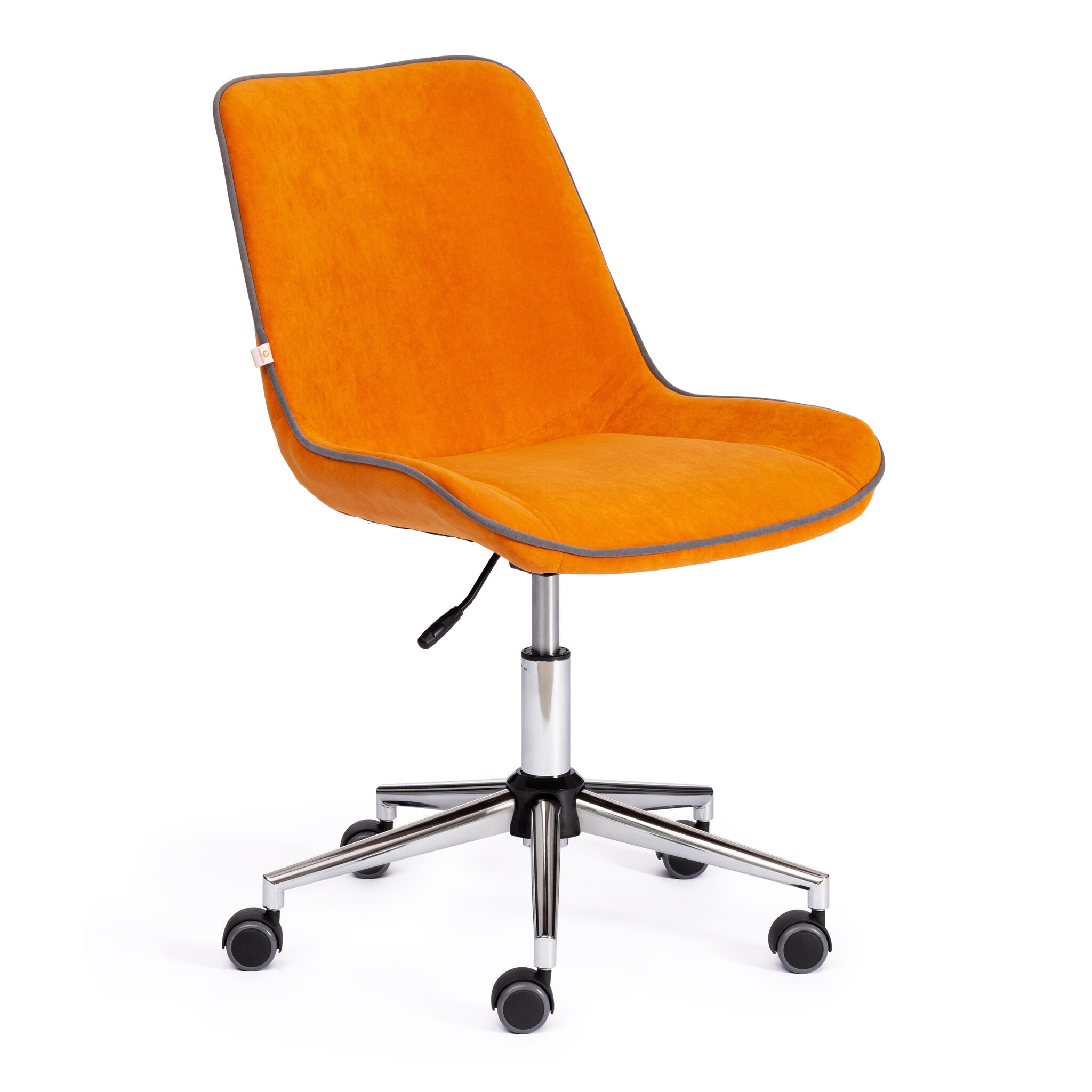 Офисное кресло Империя Стульев Style, флок, оранжевый