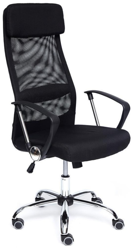 Кресло компьютерное офисное на колесиках ортопедическое Tetchair PROFIT черный/черный