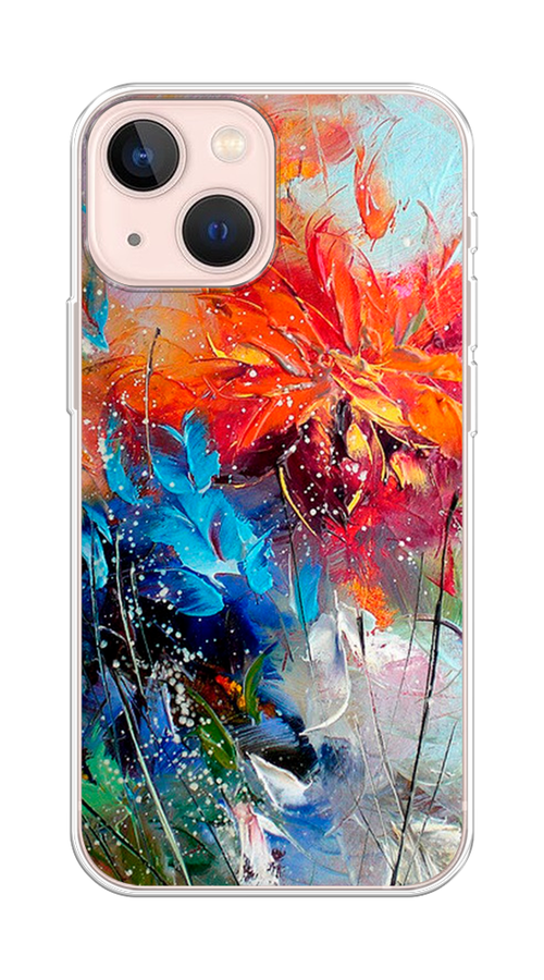 Чехол на Apple iPhone 13 mini "Абстрактные цветы"