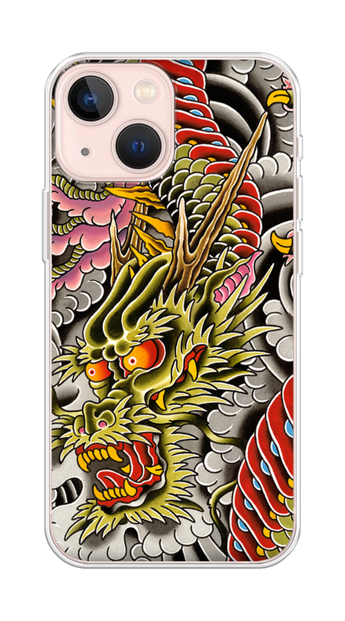 Чехол на Apple iPhone 13 mini "Японский дракон"