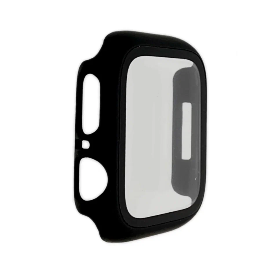 Чехол и защитное стекло Qvatra для Apple Watch Series 7/8 45 мм черный