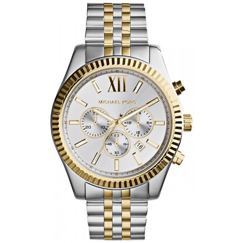 Наручные часы мужские Michael Kors MK8344 серебристые/золотистые