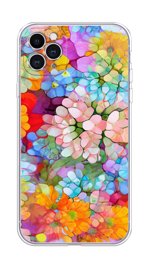 Чехол на Apple iPhone 11 Pro Max "Цветы витраж"
