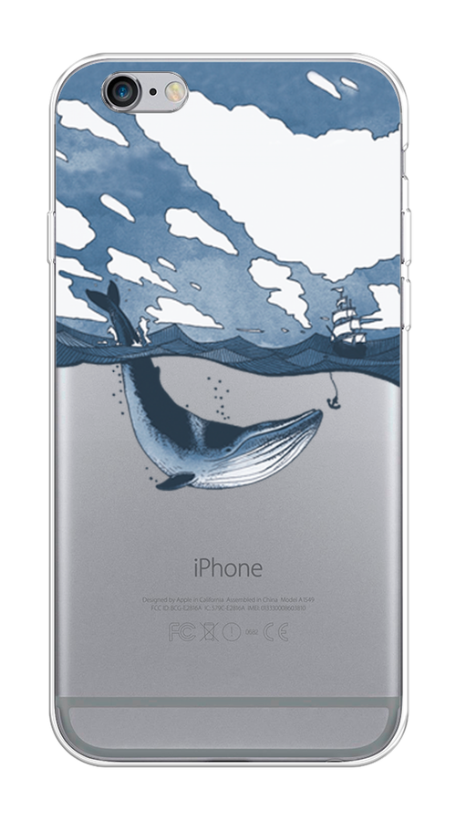 Чехол на Apple iPhone 6/6S "Большой кит"