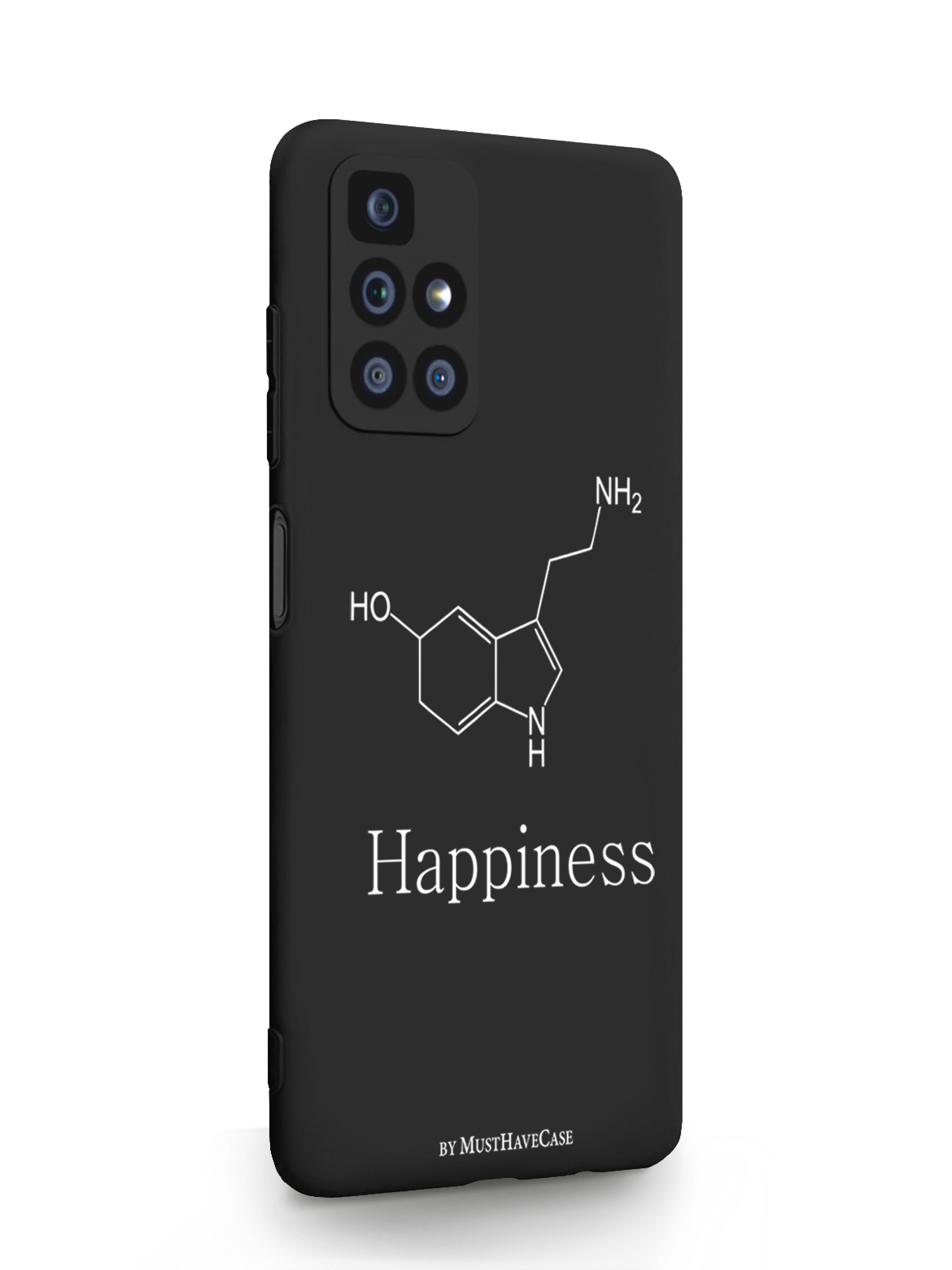 Чехол MustHaveCase Xiaomi Redmi 10 Молекула счастья черный