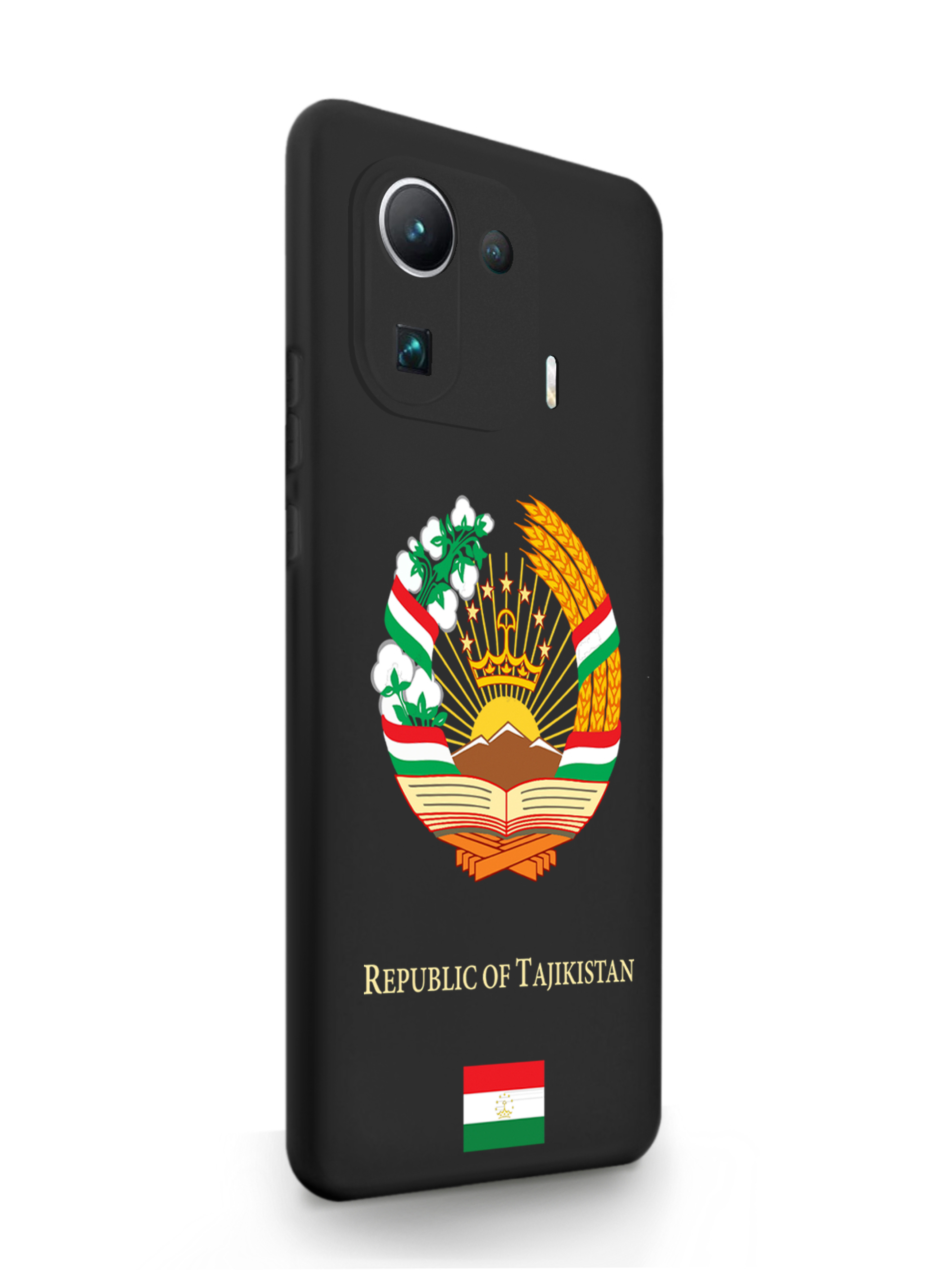 Чехол SignumCase Xiaomi Mi 11 Pro Герб Таджикистана черный