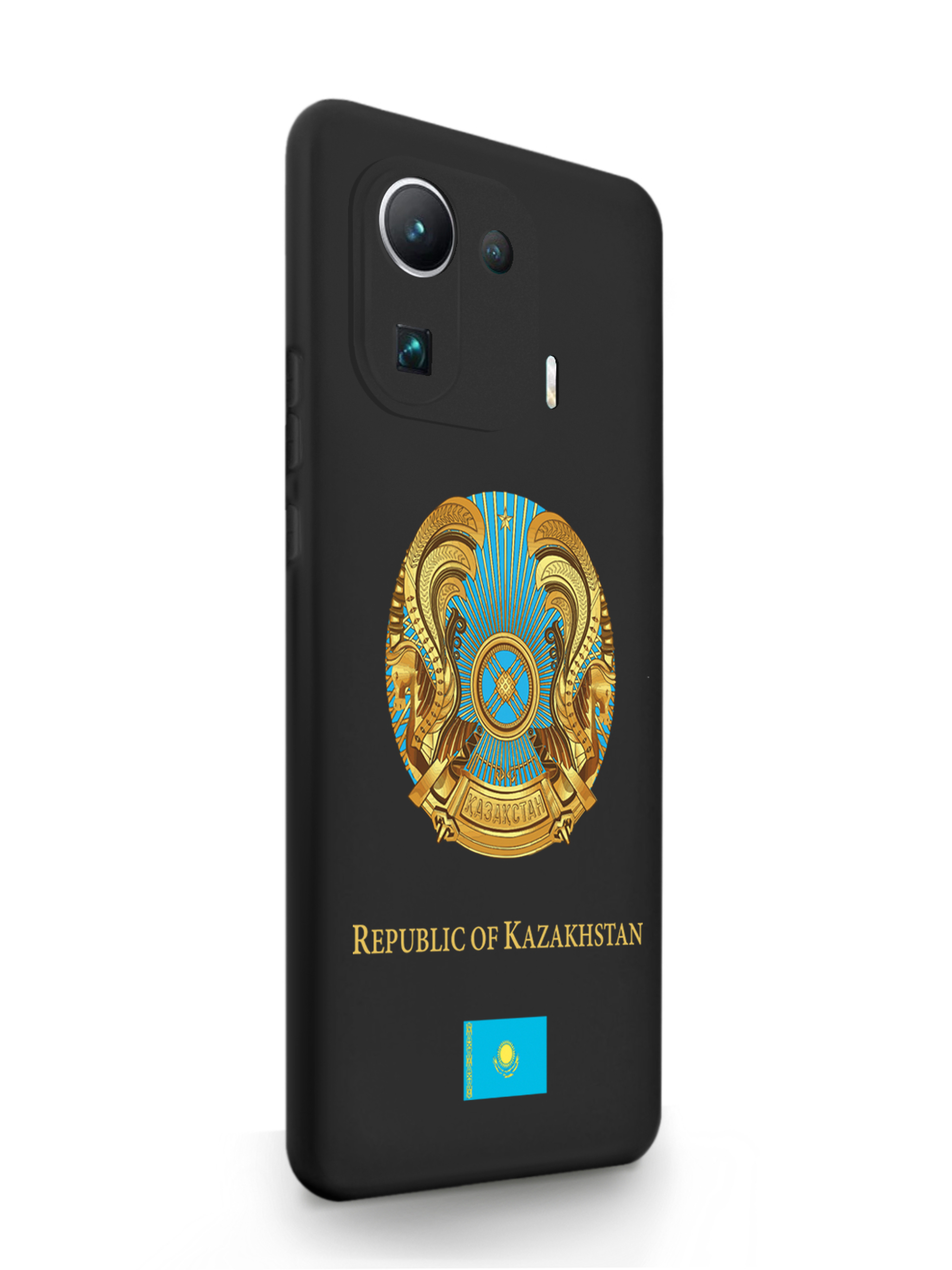 Чехол SignumCase Xiaomi Mi 11 Pro Герб Казахстана черный