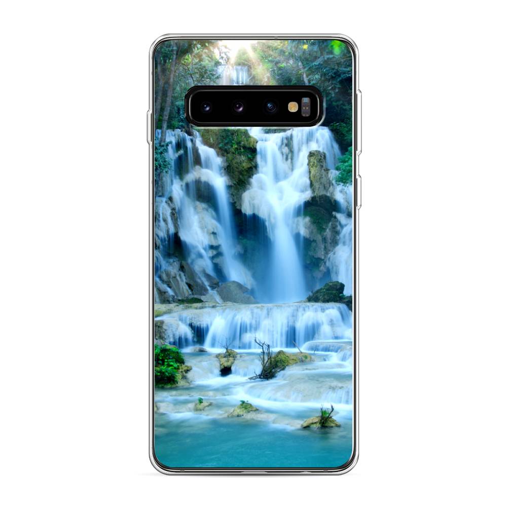 Чехол Awog на Samsung Galaxy S10 "Водопад 8"