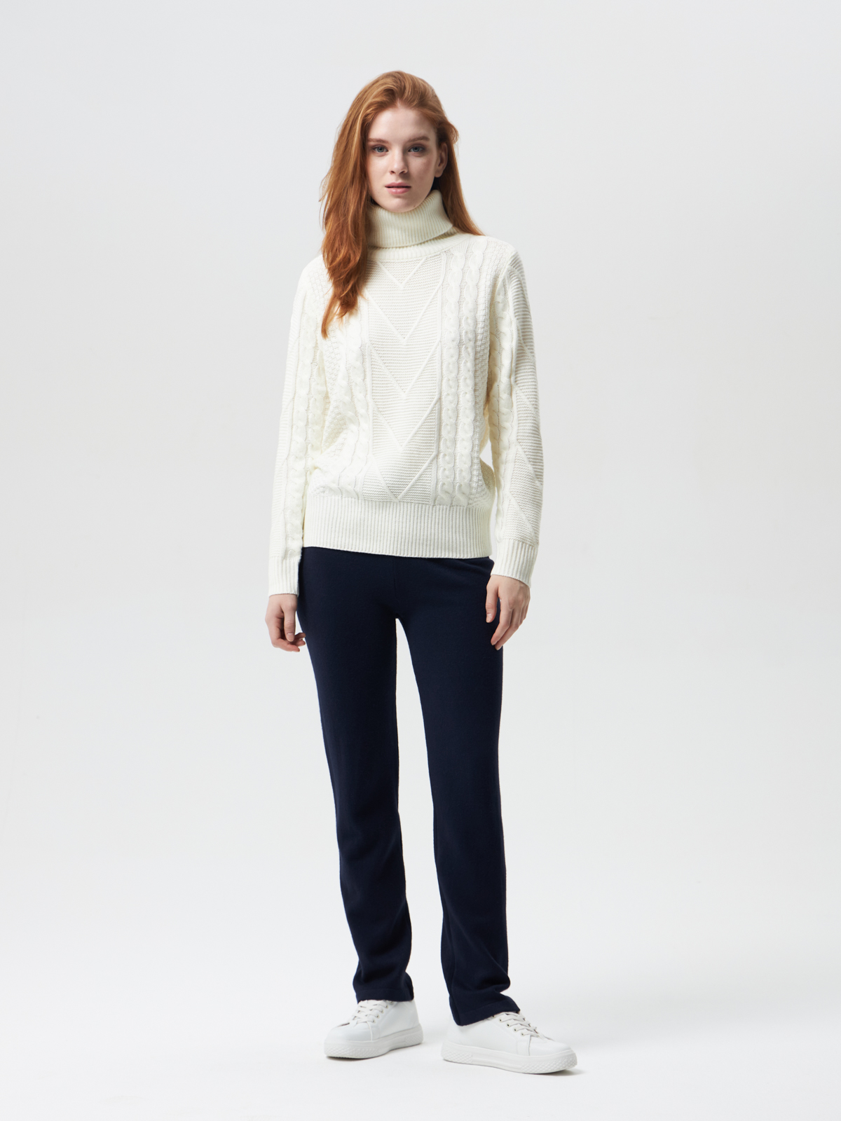 Свитер женский C&Jo Royal Cashmere cjf759 белый S