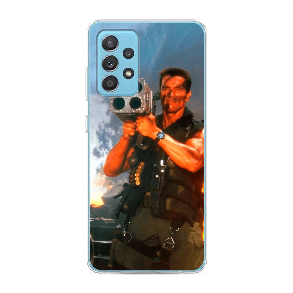 Чехол на Samsung Galaxy A52/A52s "Арнольд Шварцнеггер с базукой"