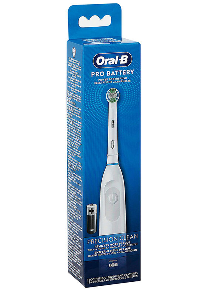 Электрическая зубная щетка Oral-B Precision Clean Pro Battery белая