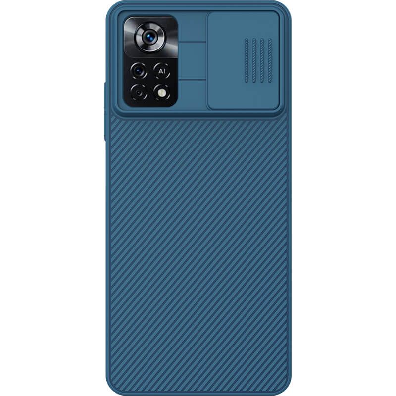 Накладка Nillkin CamShield Case с защитой камеры для Xiaomi Poco X4 Pro 5G (синий)