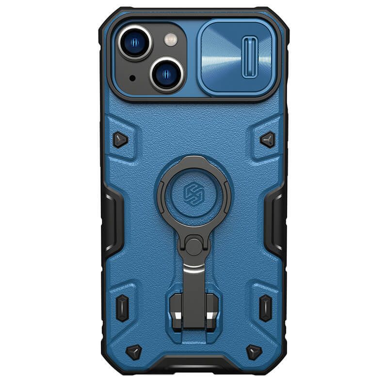 Чехол Nillkin CamShield Armor Pro Magnetic для iPhone 14+ (синий)