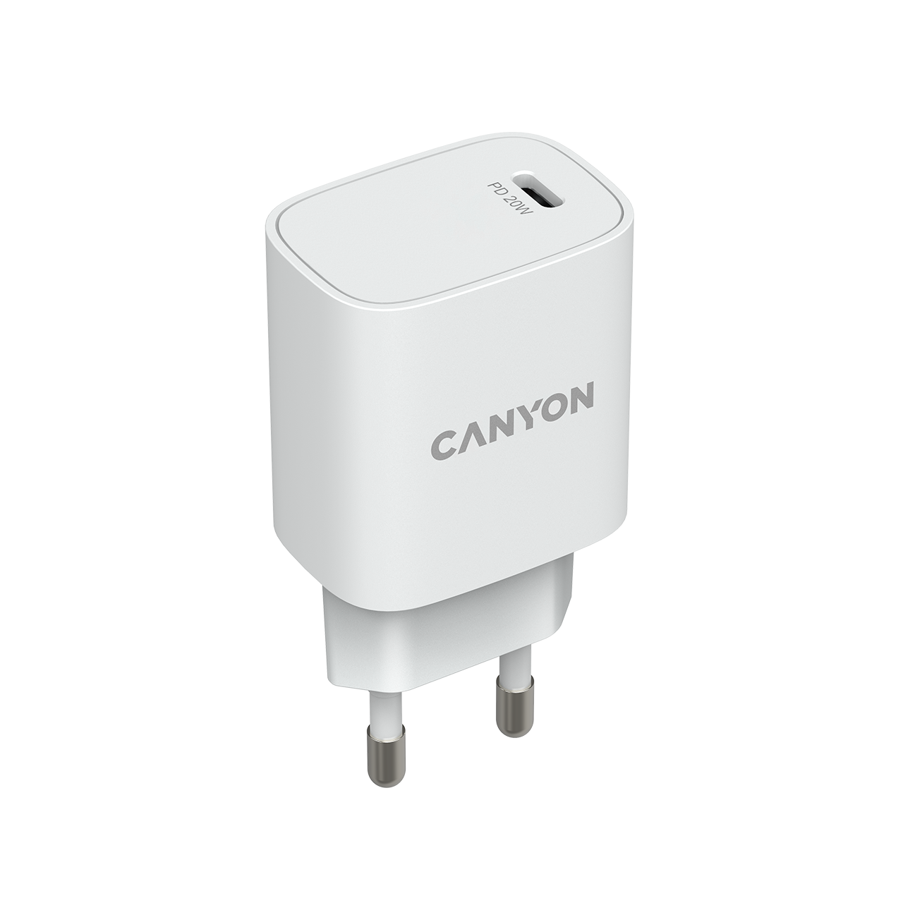 Сетевое зарядное устройство CANYON H-20-02 1xUSB Type-C 3 А белый