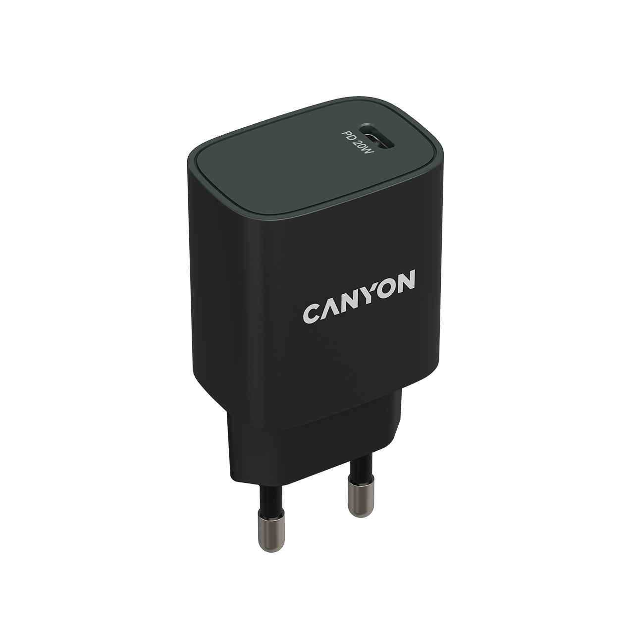 Сетевое зарядное устройство CANYON H-20-02 1xUSB Type-C 3 А черный