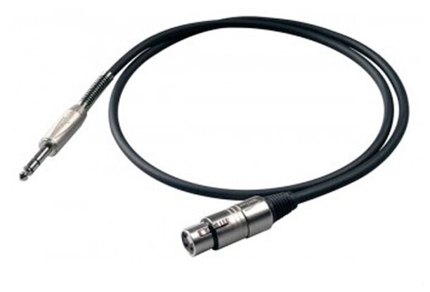 Шнур Proel 6.3mm Jack - XLR 3m BULK210LU3