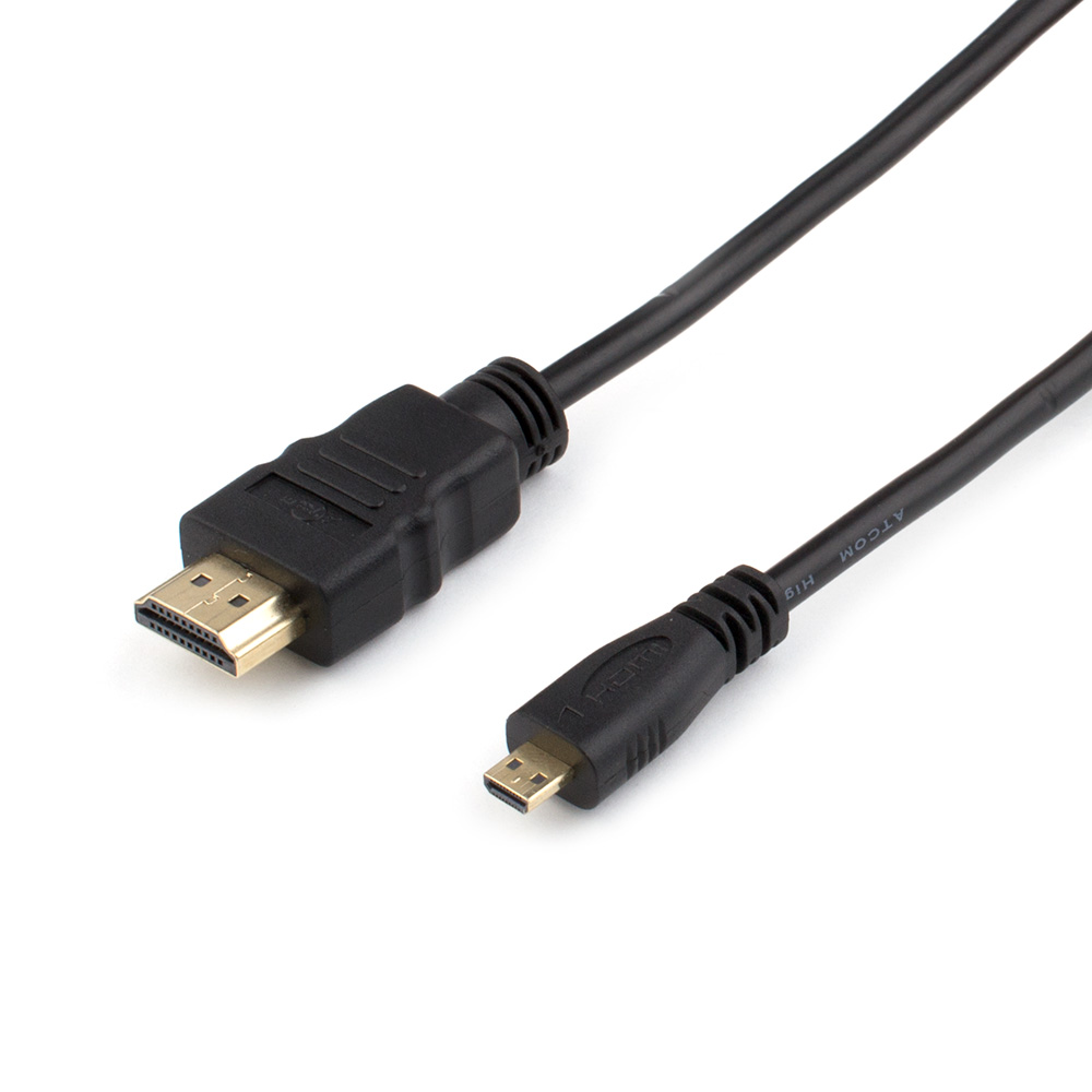 Кабель ATcom АТ15267 HDMI - microHDMI 1m Black