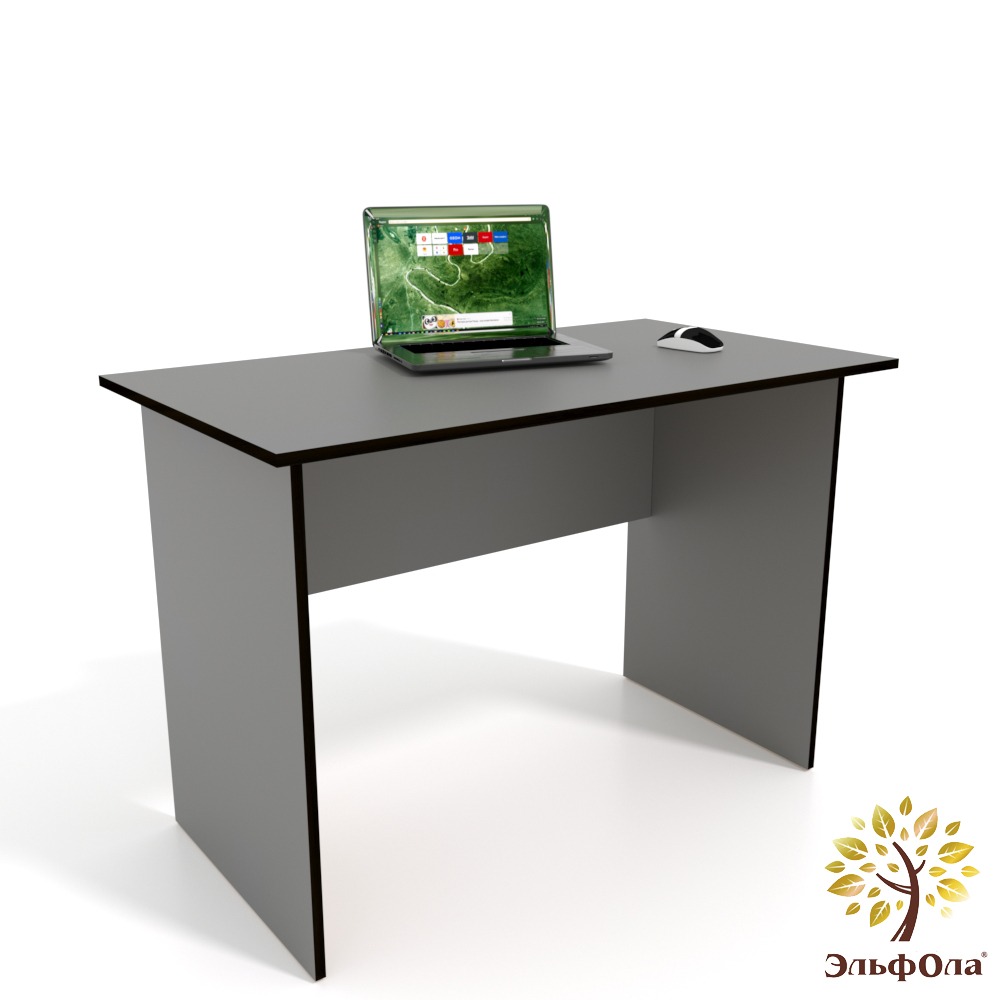 Игровой компьютерный стол ЭльфОла Эльф, 110х60х75 см, серый