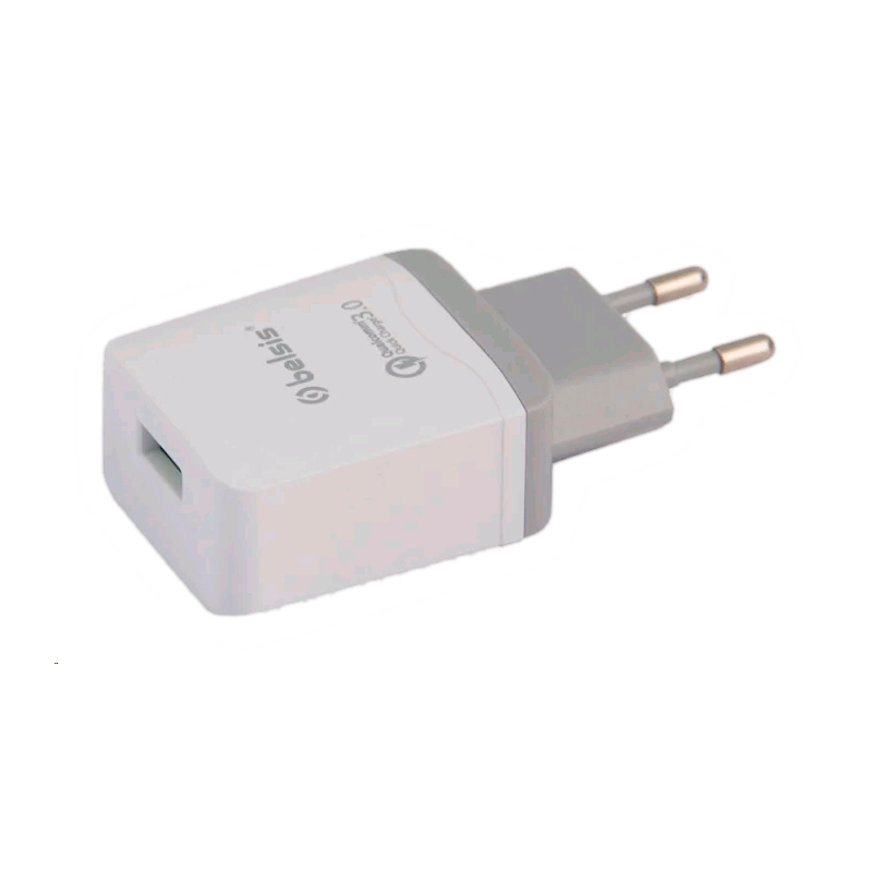 Сетевое зарядное устройство Belsis Quick Charge QC 3.0 USB 3.6A White BS1408