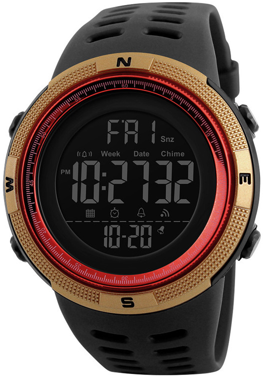 Наручные часы SKMEI 1251 Black/Gold/Red