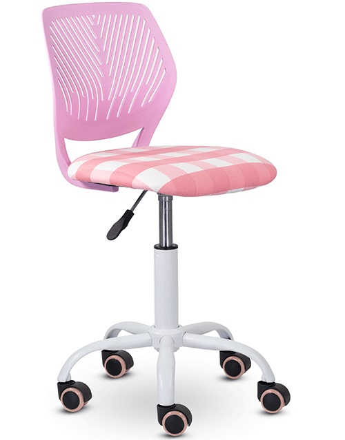 Детское компьютерное кресло UTFC KID's С-01 крестовина металл, обивка ткань, цвет розовый